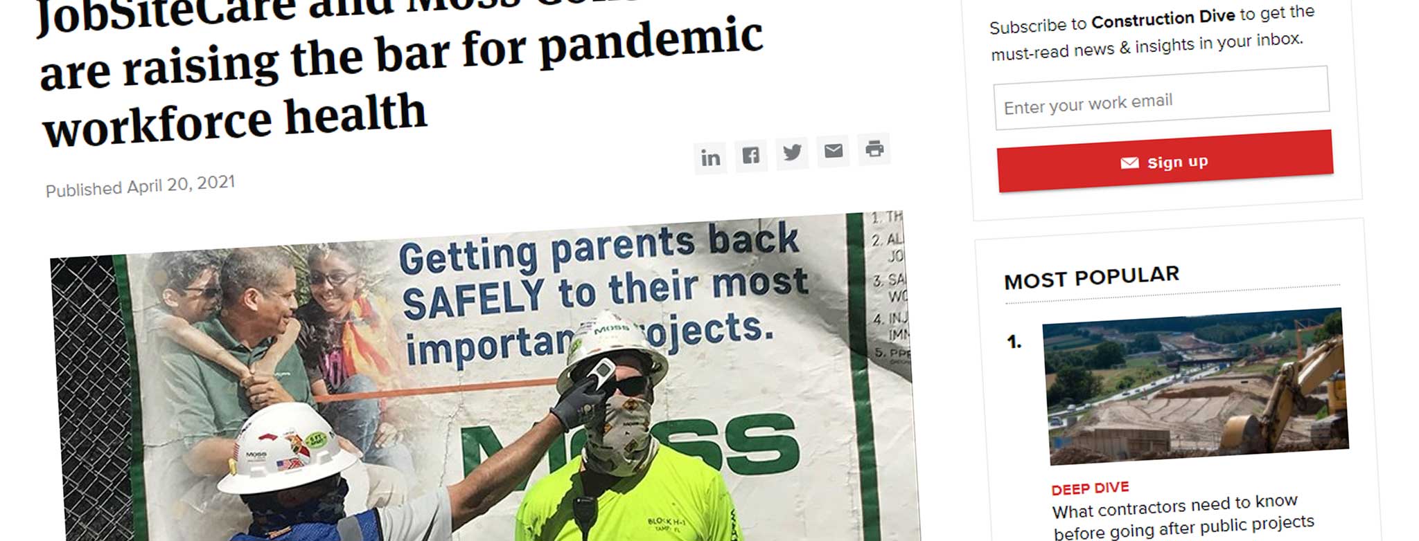 Moss & JobSiteCare: Redefining Workforce HealthMoss